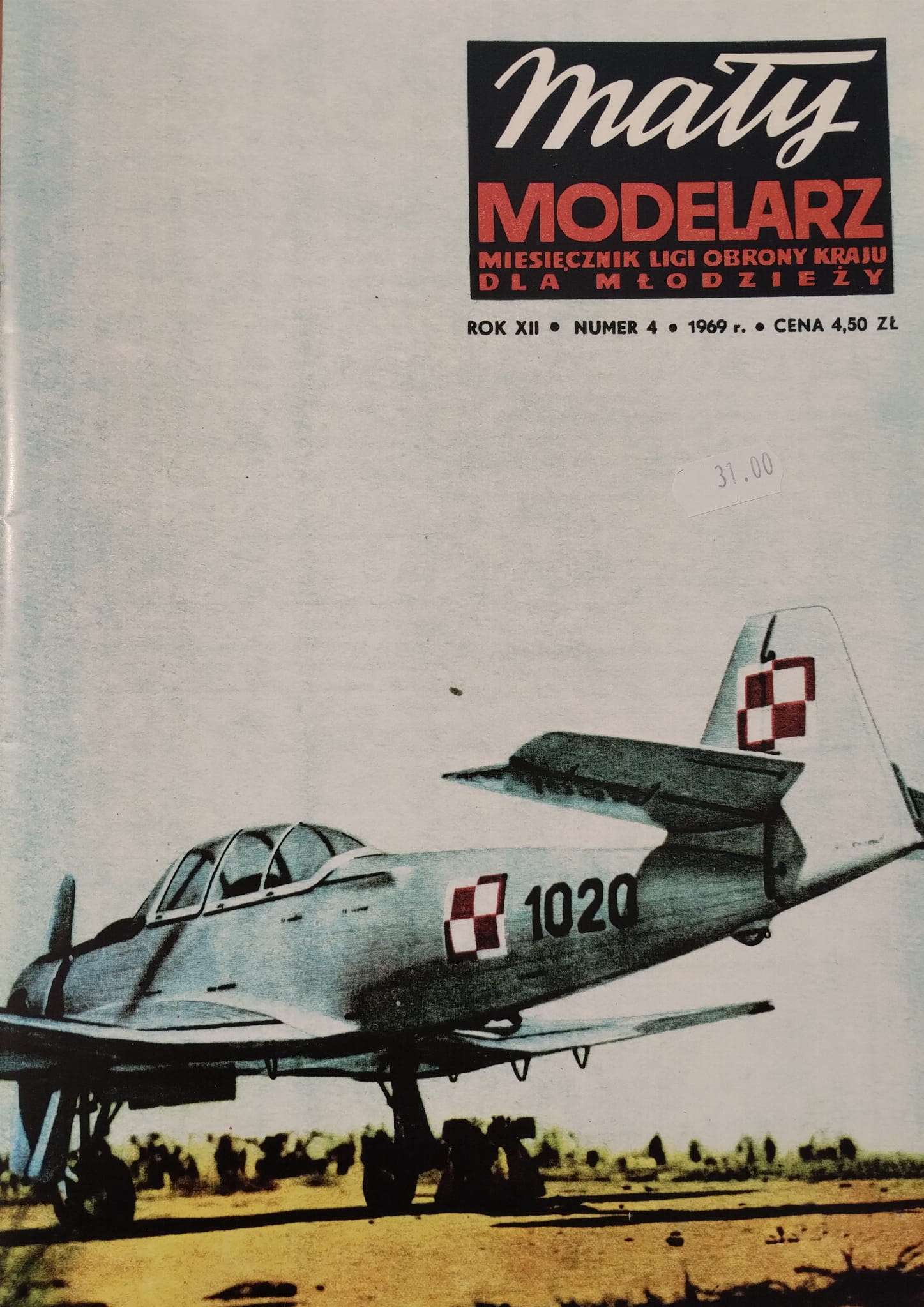 Samolot szkolno-treningowy TS-8 Bies, Mały Modelarz 4/1969 Sklep modelarski
